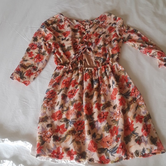 Mini Chica | Dresses | Mini Chica Tan And Red Dress | Poshmark